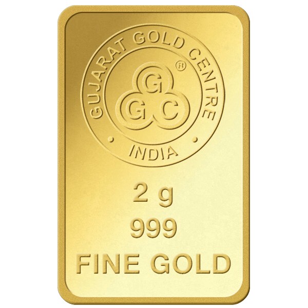Gujarat Gold Centre Gold Bar Of 2 Gram Gold 24Kt in 999 Purity ...