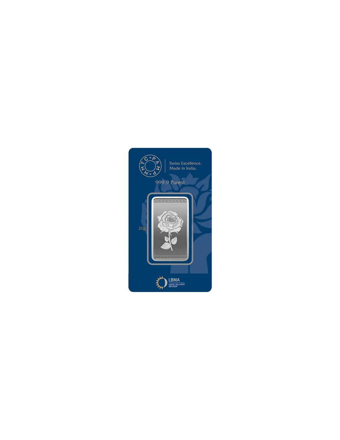 MMTC PAMP Silver Ingot Bar of 100 Gram in 999.9 Purity / Fineness in ...