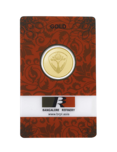 BRPL Bangalore Refinery Gold Bar Of 1 Grams in 24 Karat 999.9 Purity ...