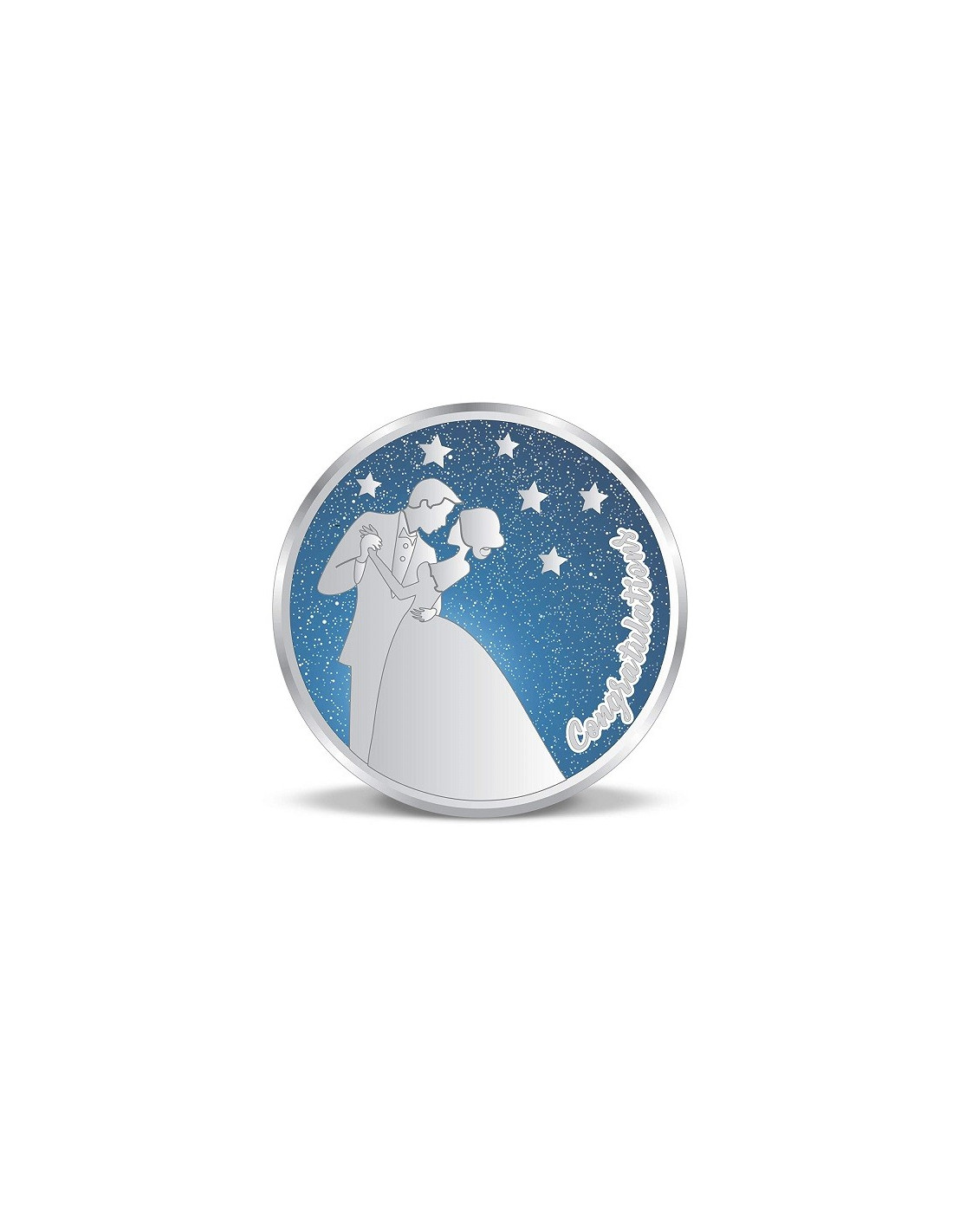 Precious Moments Color Anniversary BIS Hallmarked Silver Coin Of 100 G