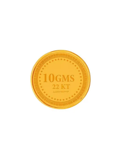Muthoot Pappachan Swarnavarsham Hallmarked Lakshmi Gold Coin of 10 gms