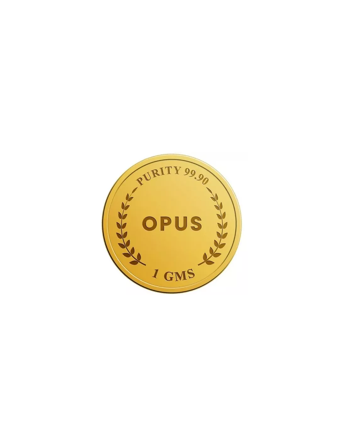 Opus Refinery Gold Coins 1 Gram 24Kt 999 Purity Fineness